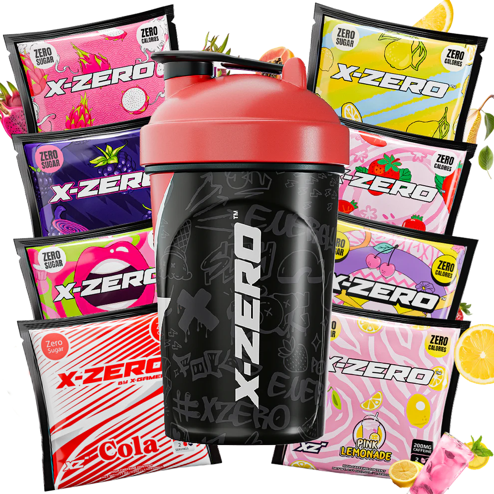8 SAMPLE PACK + SHAKER (16 Servings) – X-Zero Energy