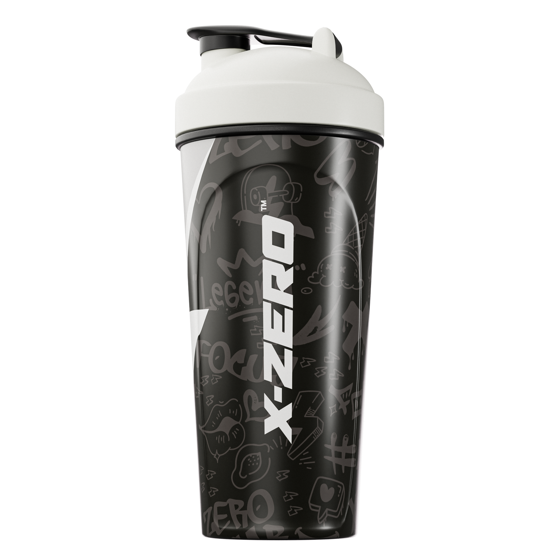 X-Zero Black & Grey Shaker (700ml) – X-Zero Energy